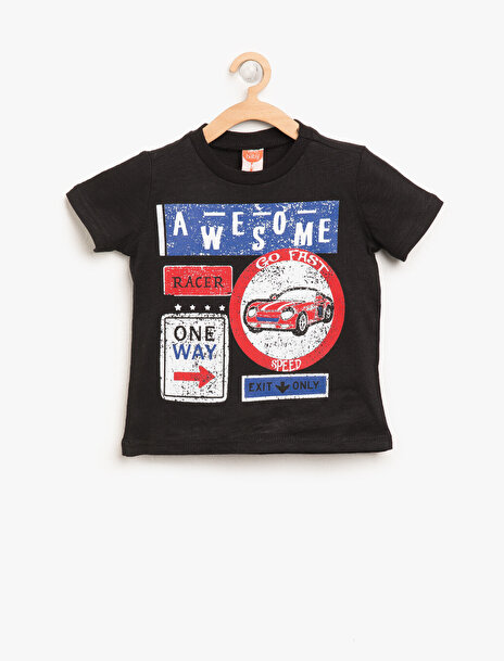 Koton Erkek Çocuk Yazılı Baskılı T-Shirt