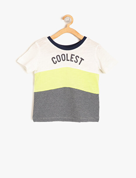 Koton Erkek Çocuk Renk Bloklu T-Shirt
