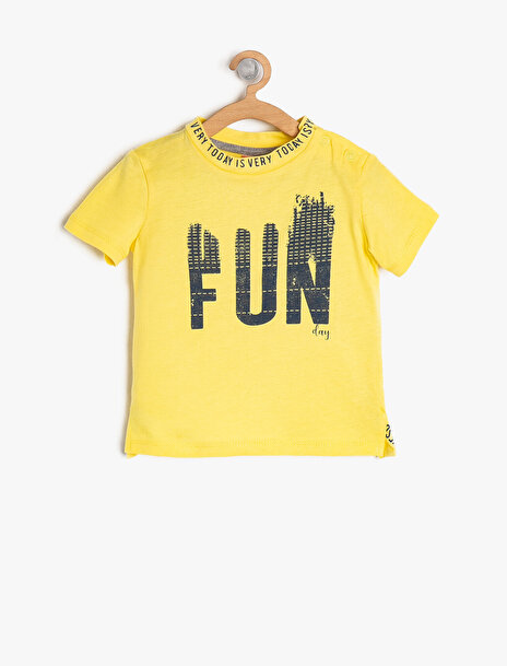 Koton Erkek Çocuk Yazılı Baskılı T-Shirt