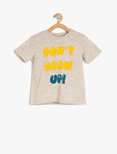 Koton Erkek Çocuk Yazılı Baskılı T-Shirt