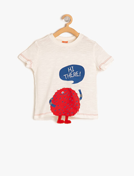 Koton Erkek Çocuk İşlemeli T-Shirt