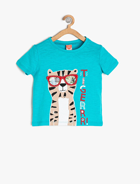 Koton Erkek Çocuk Aplikeli T-Shirt