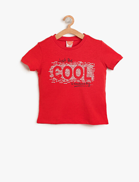 Koton Erkek Çocuk Yazılı Baskılı T-Shirt