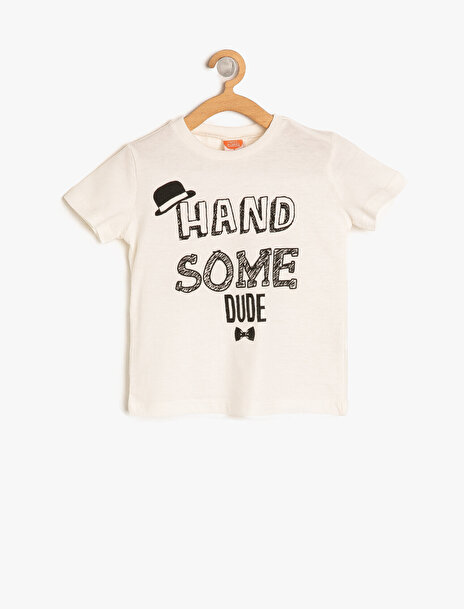 Koton Erkek Çocuk Yazılı Baskılı T-Shirt