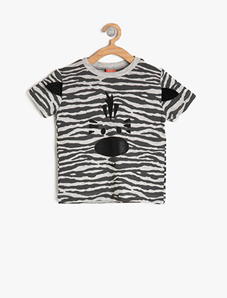Koton Erkek Çocuk Desenli T-Shirt
