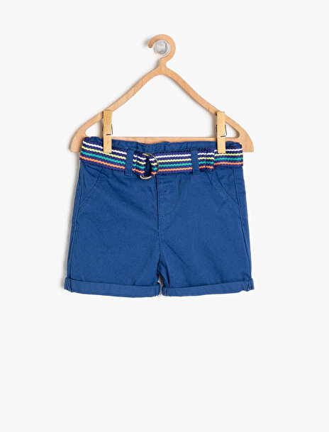 Koton Erkek Çocuk Kemer Detaylı Şort