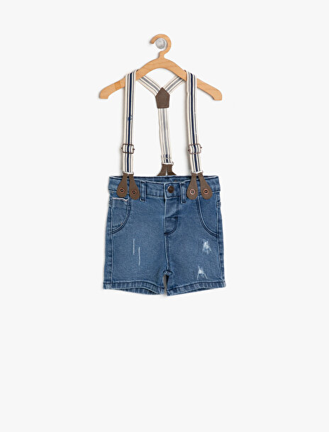 Koton Erkek Çocuk Cep Detaylı Jean Şort