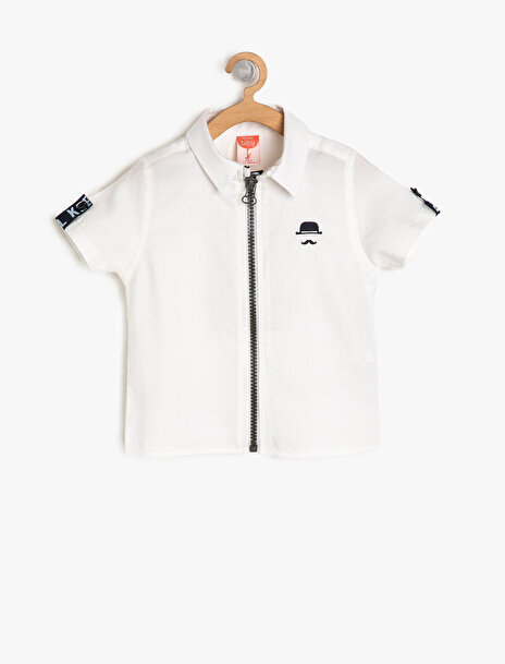 Koton Erkek Çocuk Fermuar Detaylı Gömlek