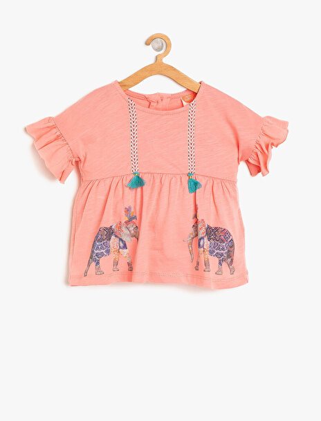 Koton Kız Çocuk Baskılı T-Shirt