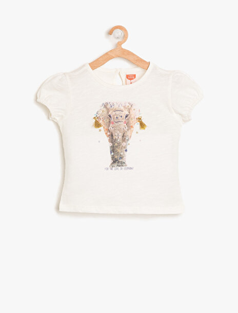 Koton Kız Çocuk Baskılı T-Shirt