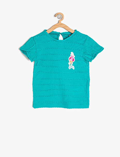 Koton Kız Çocuk Aplikeli T-Shirt