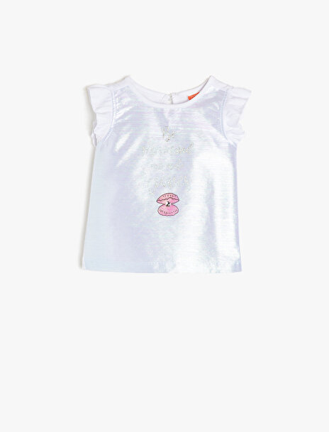 Koton Kız Çocuk Yazılı Baskılı T-Shirt