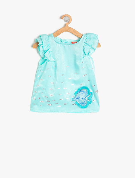 Koton Kız Çocuk Aplikeli Bluz