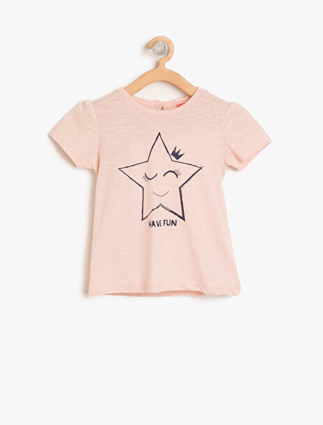 Koton Kız Çocuk Baskılı T-Shirt