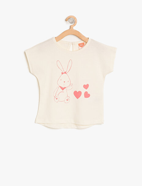 Koton Kız Çocuk Baskılı T-Shirt