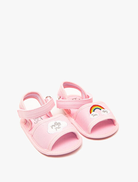 Koton Kız Çocuk İşlemeli Sandalet