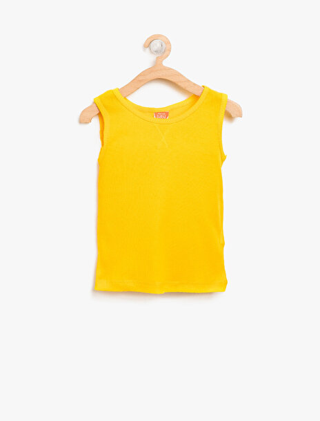 Koton Kız Çocuk Oyuk Yaka Atlet