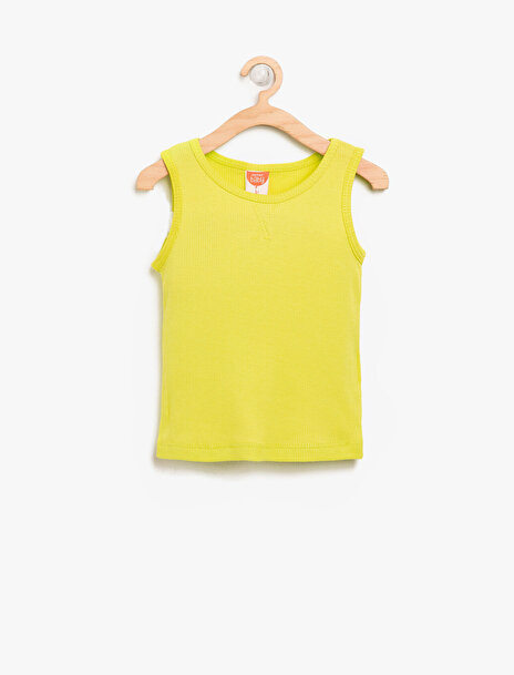 Koton Kız Çocuk Oyuk Yaka Atlet