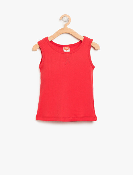 Koton Kız Çocuk Oyuk Yaka Atlet