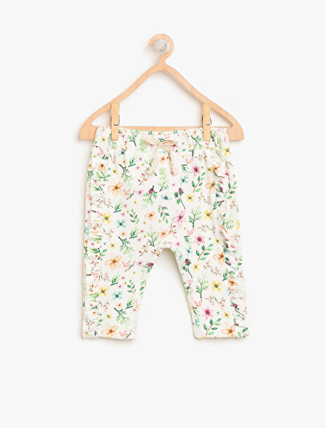 Koton Kız Çocuk Çiçekli Eşofman Altı