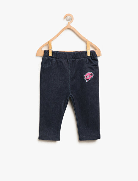 Koton Kız Çocuk Aplikeli Tayt