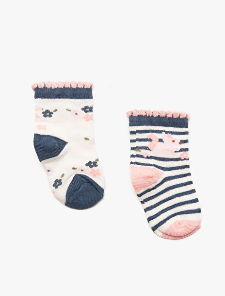 Koton Kız Çocuk Kız Bebek 2'li Çorap Koton Kız Çocuk Kız Bebek 2'li Çorap