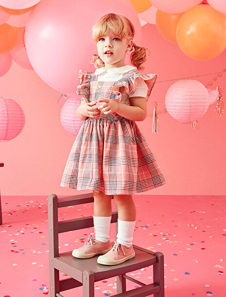 Koton Kız Çocuk İşlemeli Elbise