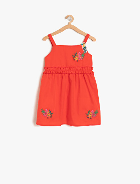 Koton Kız Çocuk İşlemeli Elbise