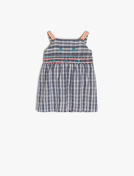 Koton Kız Çocuk Kareli Elbise