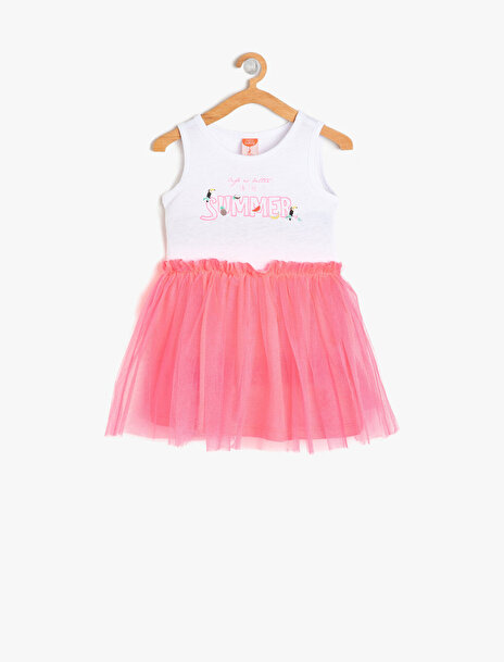 Koton Kız Çocuk Tütü Detaylı Elbise