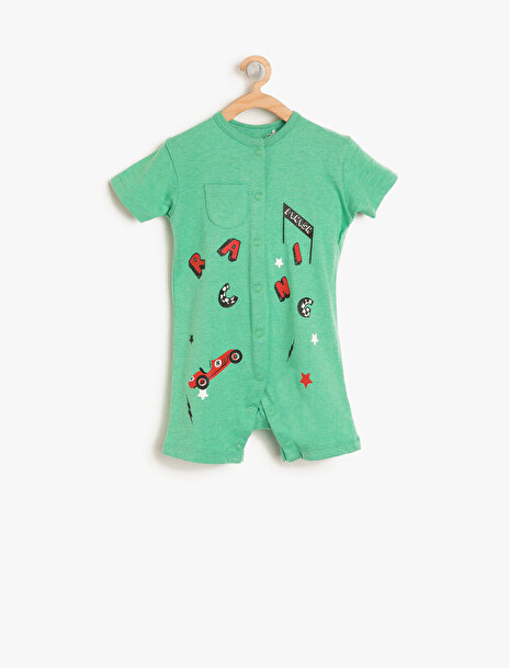 Koton Erkek Çocuk Yazılı Baskılı Tulum