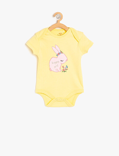 Koton Kız Çocuk Baskılı Çıtçıtlı Zıbın