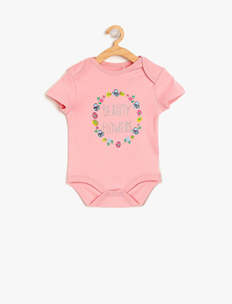 Koton Kız Çocuk Baskılı Çıtçıtlı Zıbın