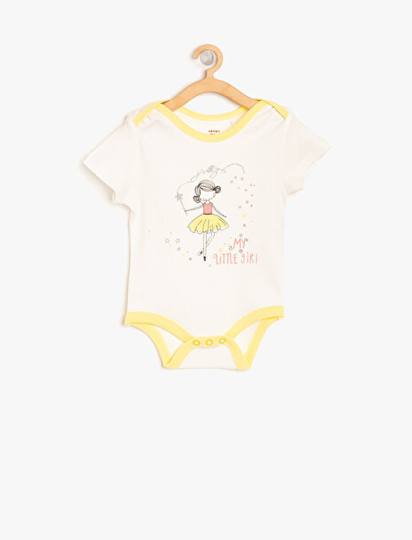 Koton Kız Çocuk Baskılı Çıtçıtlı Zıbın