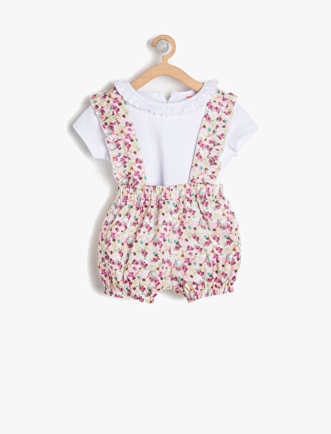 Koton Kız Çocuk Desenli Tulum