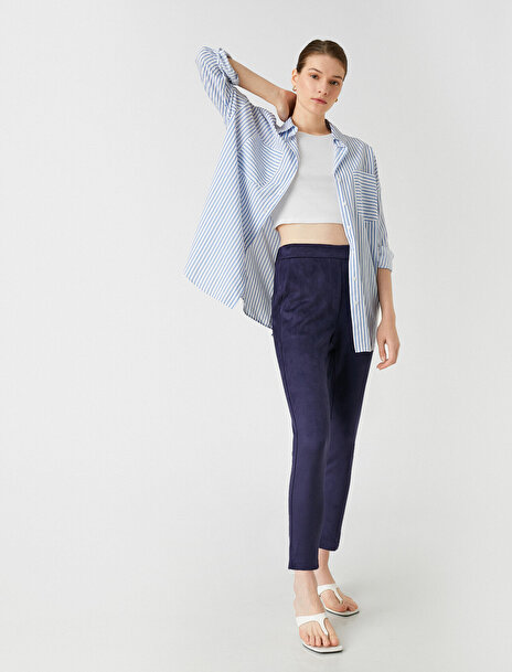 Koton Kadın Slim Fit Pantolon Cepli