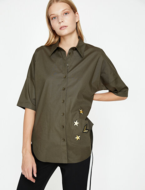Koton Kadın Aplikeli Gömlek