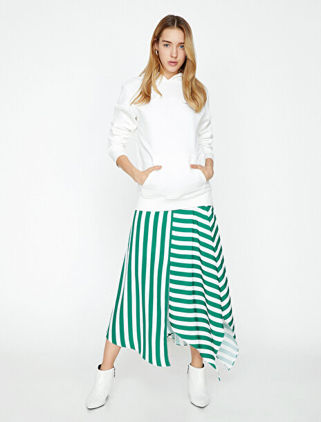 Koton Kadın Çizgili Etek