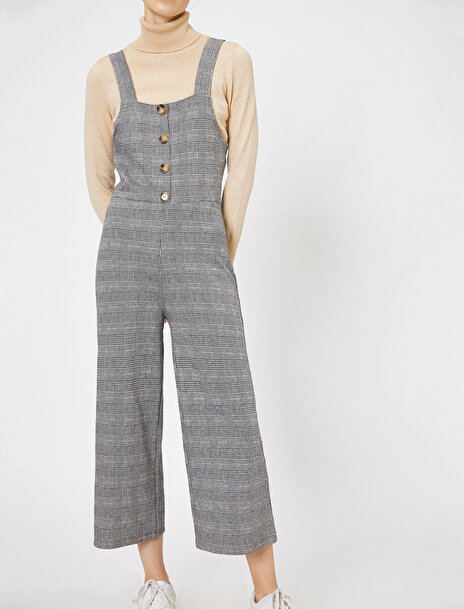 Koton Ole Genç Kız Düğme Detaylı Tulum