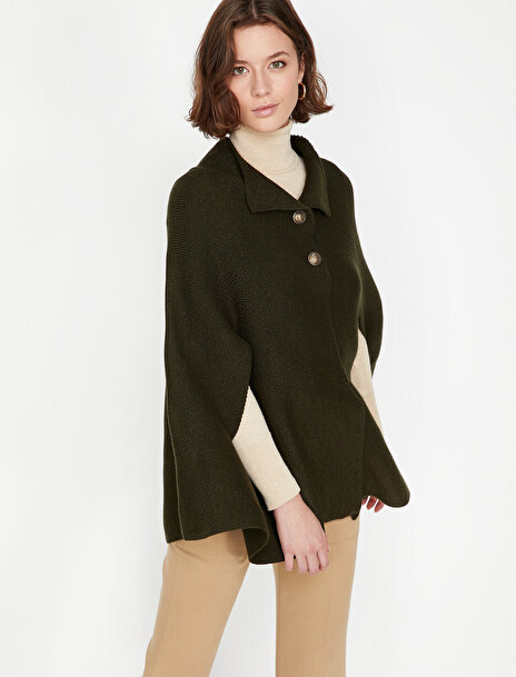 Koton Kadın Klasik Yaka Triko Hırka