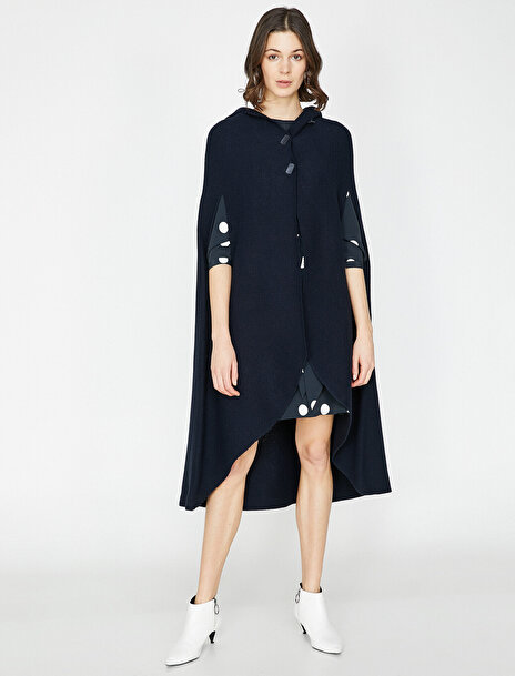 Koton Kadın Kapüşonlu Triko Hırka