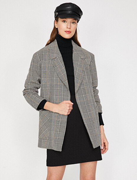 Koton Kadın Kareli Mont