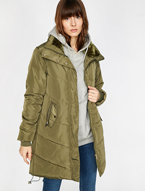 Koton Kadın Cep Detaylı Parka