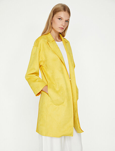 Koton Kadın Süet Görünümlü Trençkot