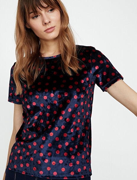 Koton Kadın Puantiyeli T-Shirt