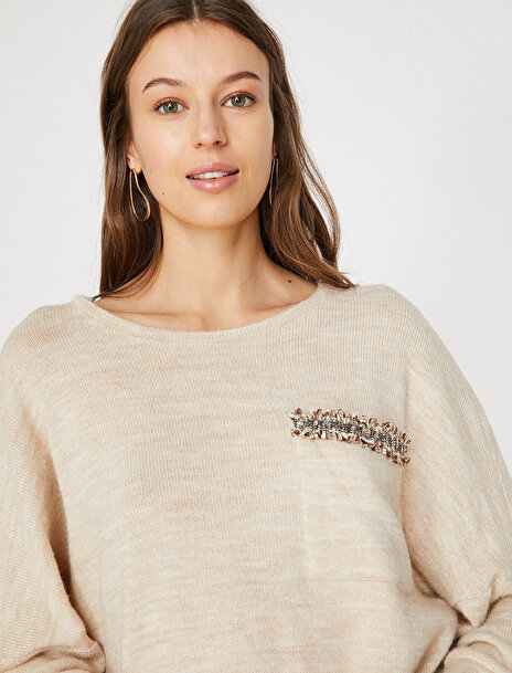 Koton Kadın İşlemeli Kazak