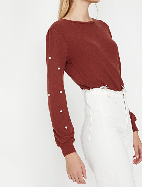 Koton Kadın İnci Detaylı Kazak