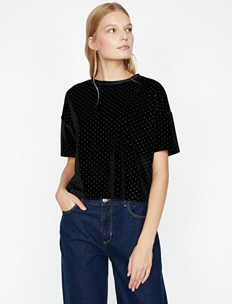 Koton Kadın Puantiyeli T-Shirt