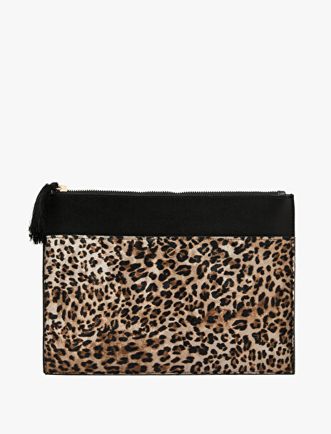 Koton Kadın Leopar Desenli El Çantası