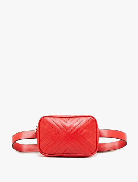 Koton Kadın Deri Görünümlü Bel Çantası